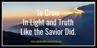 Sunshine, Blessed Sunshine: To Grow in Light and Truth