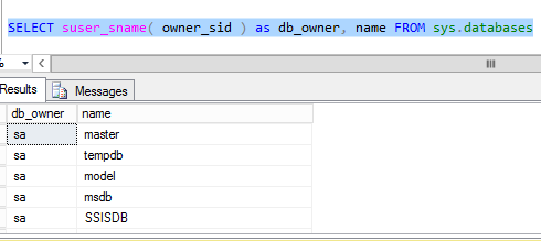 Knowledge Sharing: How to find SQL Server database owner for all databases