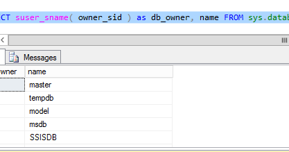Knowledge Sharing: How to find SQL Server database owner for all databases