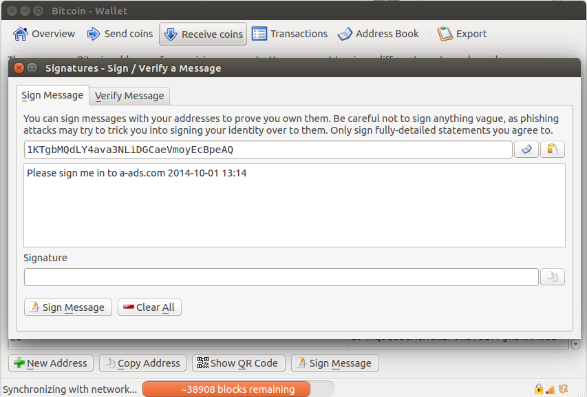 A-ADS blog: New feature: sign in with your Bitcoin address