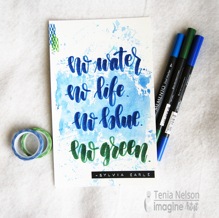 Jazzy Paper Designs: No Water. No Life. No Blue. No Green.