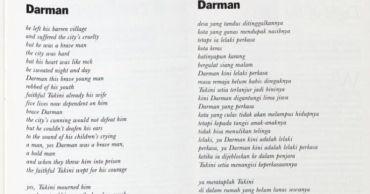 Darman | Kumpulan Puisi Wiji Thukul Terlengkap
