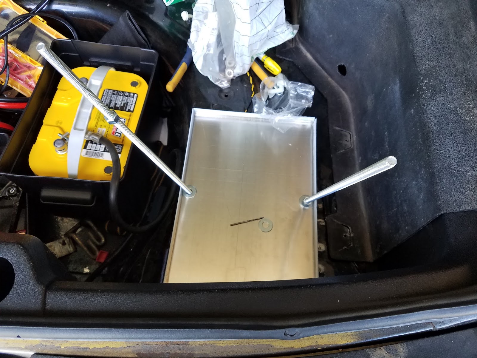 Fox Body Mustang Restoration: Taylor Battery Box Install