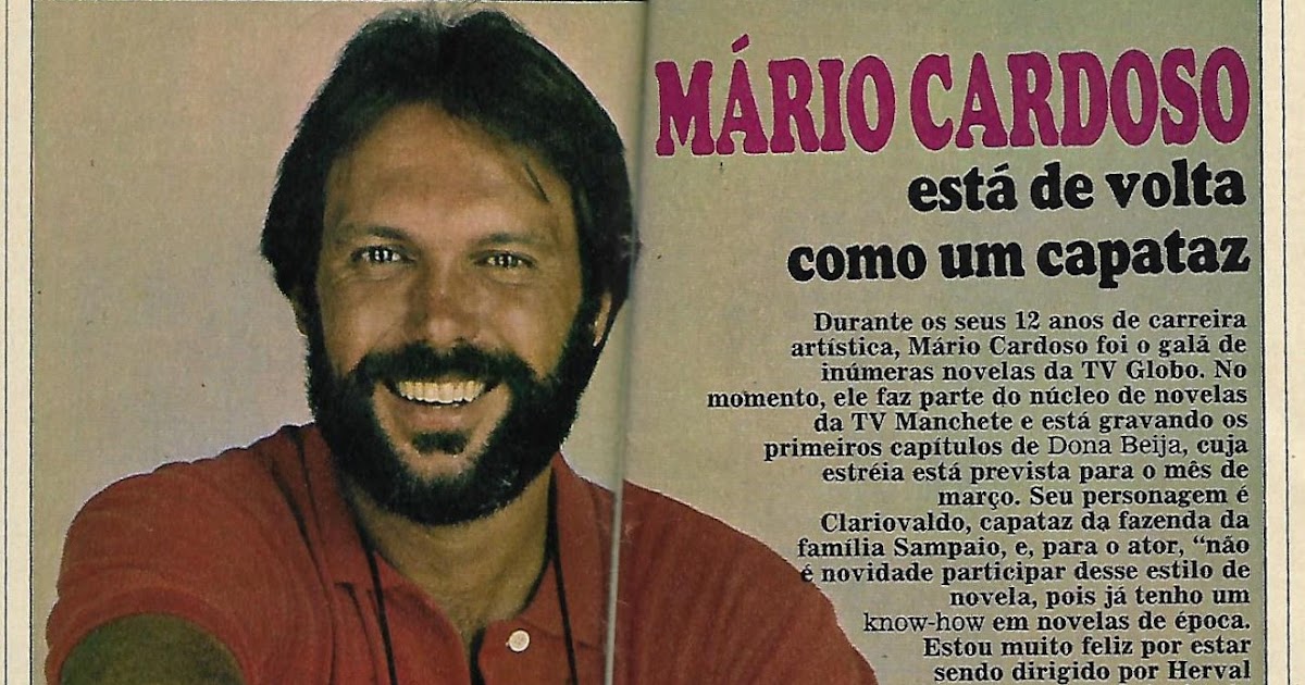 TUDO ISSO É TV: MÁRIO CARDOSO