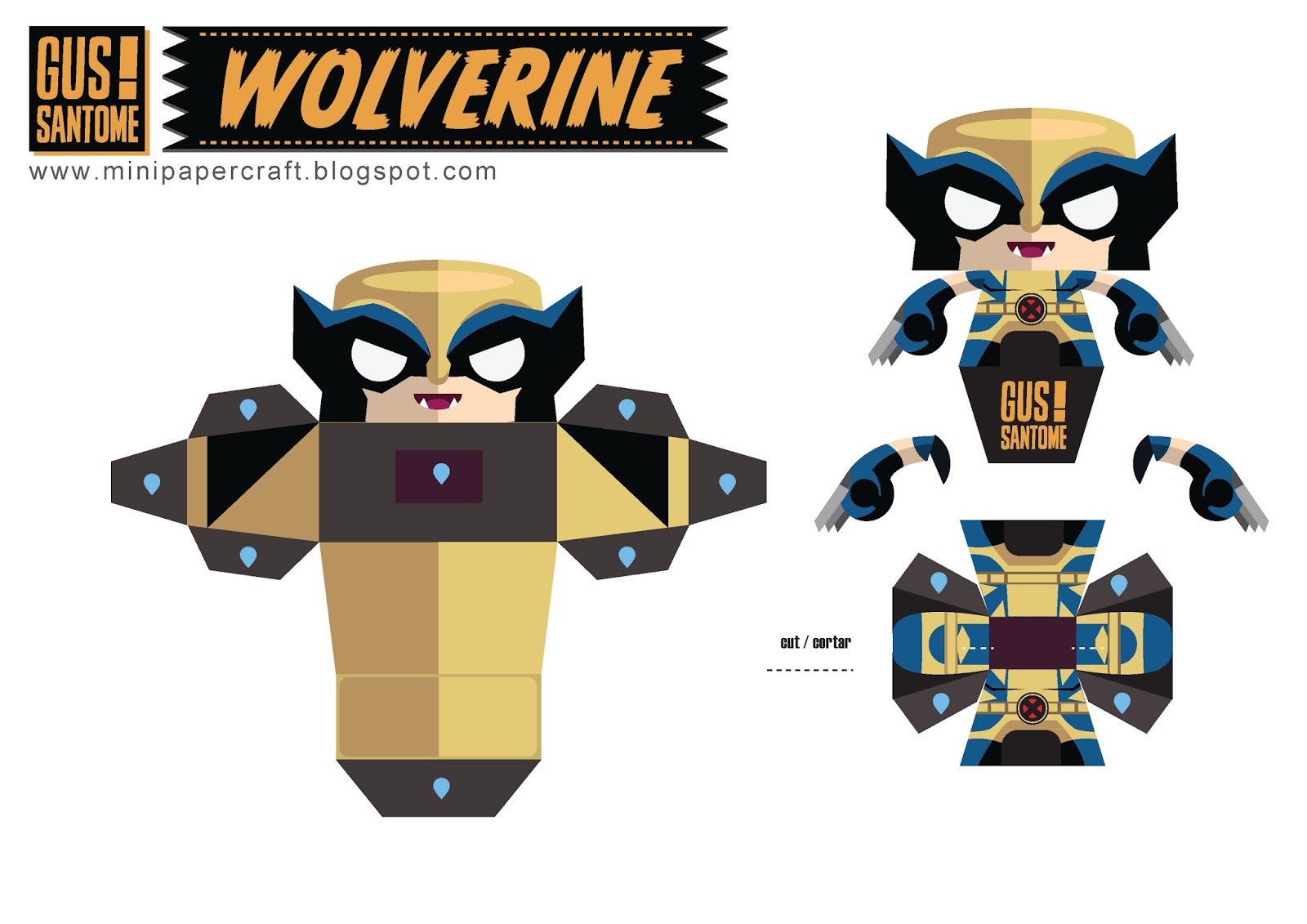 Wolverine - CASA DO PAPERCRAFT