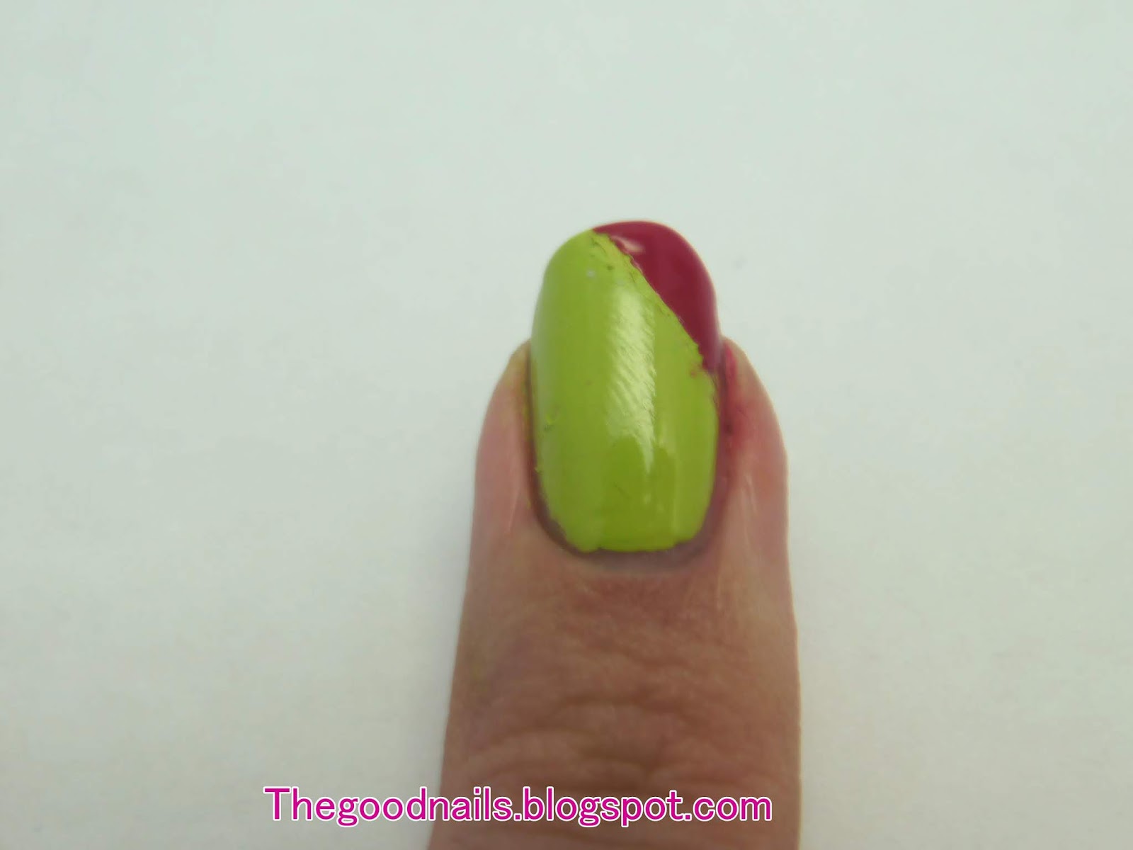 Festive French tip Striping Tape Nail Art Tutorial