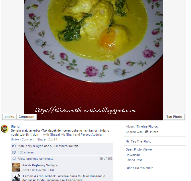 Sweet Brownies: Gulai Lemak Cili padi Telur Itik