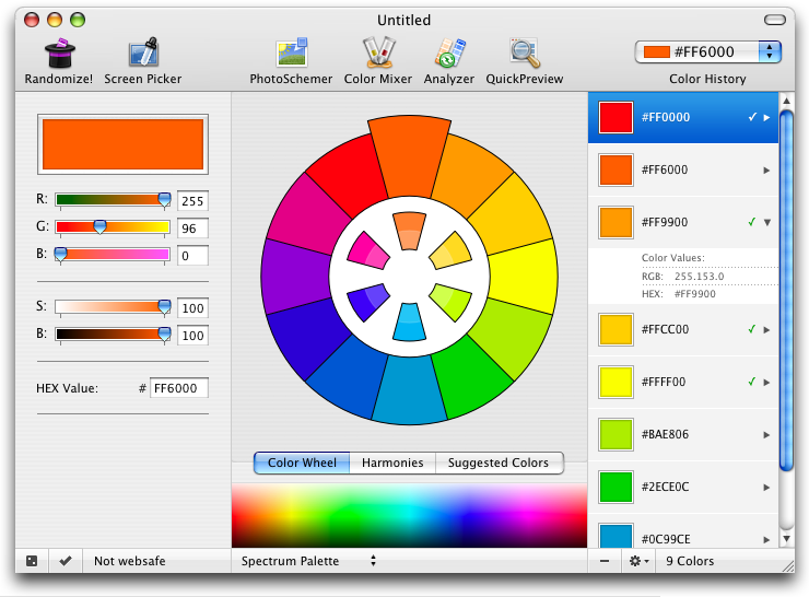 Nhim: Colorschemer software for designer (very helpful)