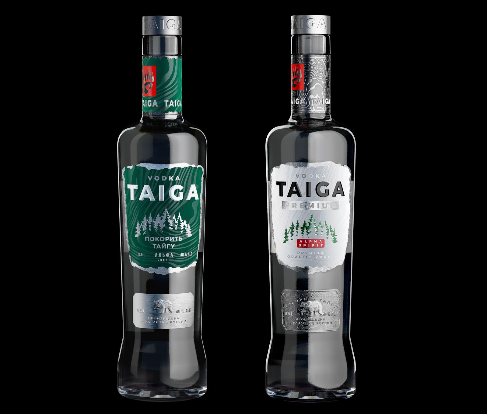 Vodka TAIGA – Packaging Of The World
