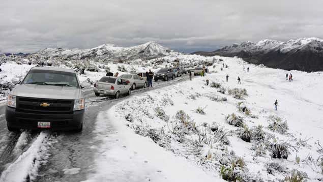La Colmena: Mérida: La nevada de hoy