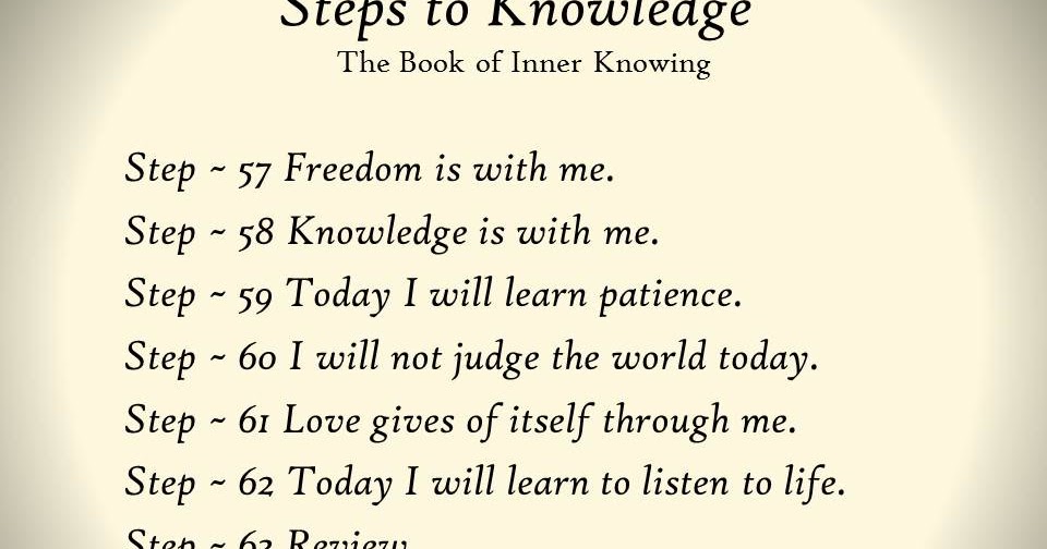 Steps to Knowledge: The Book of Inner Knowing ~ Spiritual Practices ...