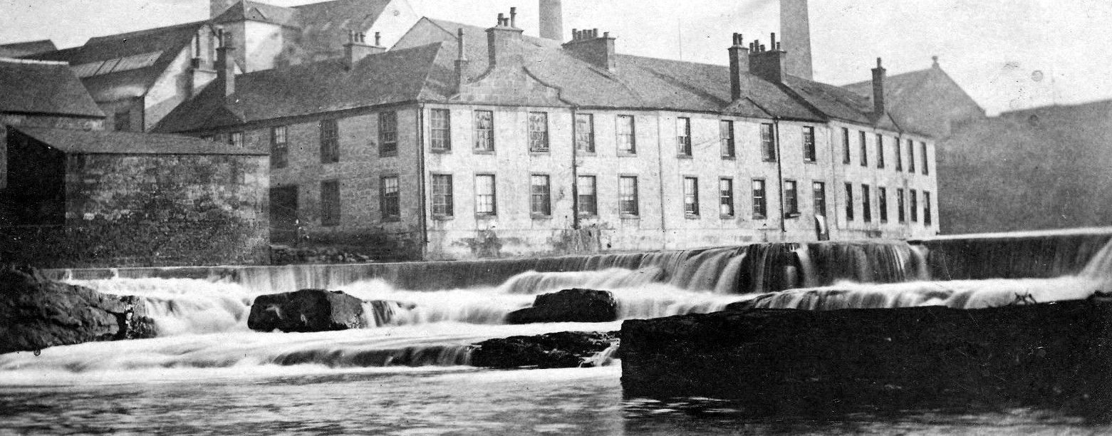 Tour Scotland: Old Photograph Anchor Mill And Hamills Waterfall Paisley ...
