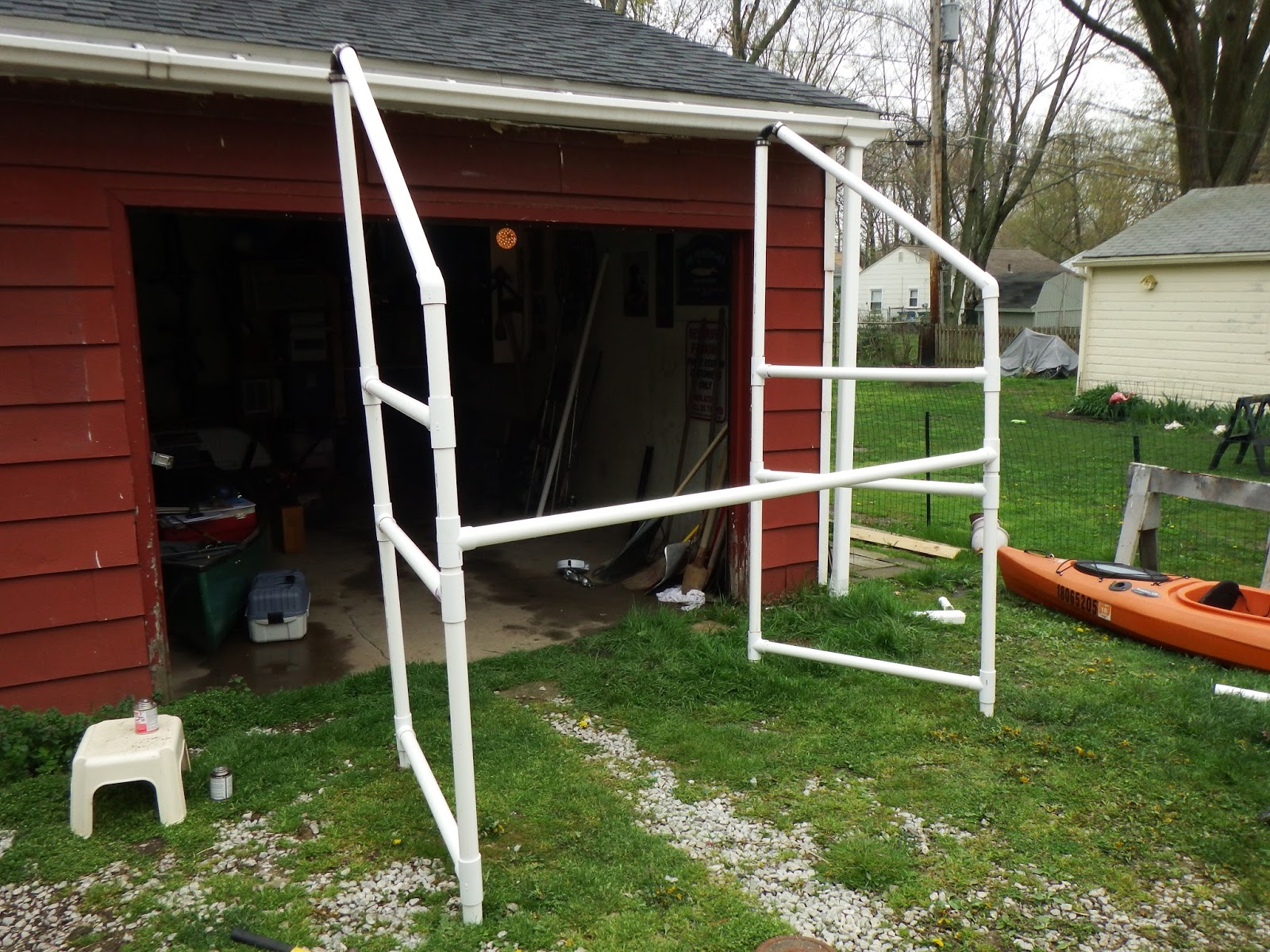 The Northern Spike: DIY Kayak Storage Rack