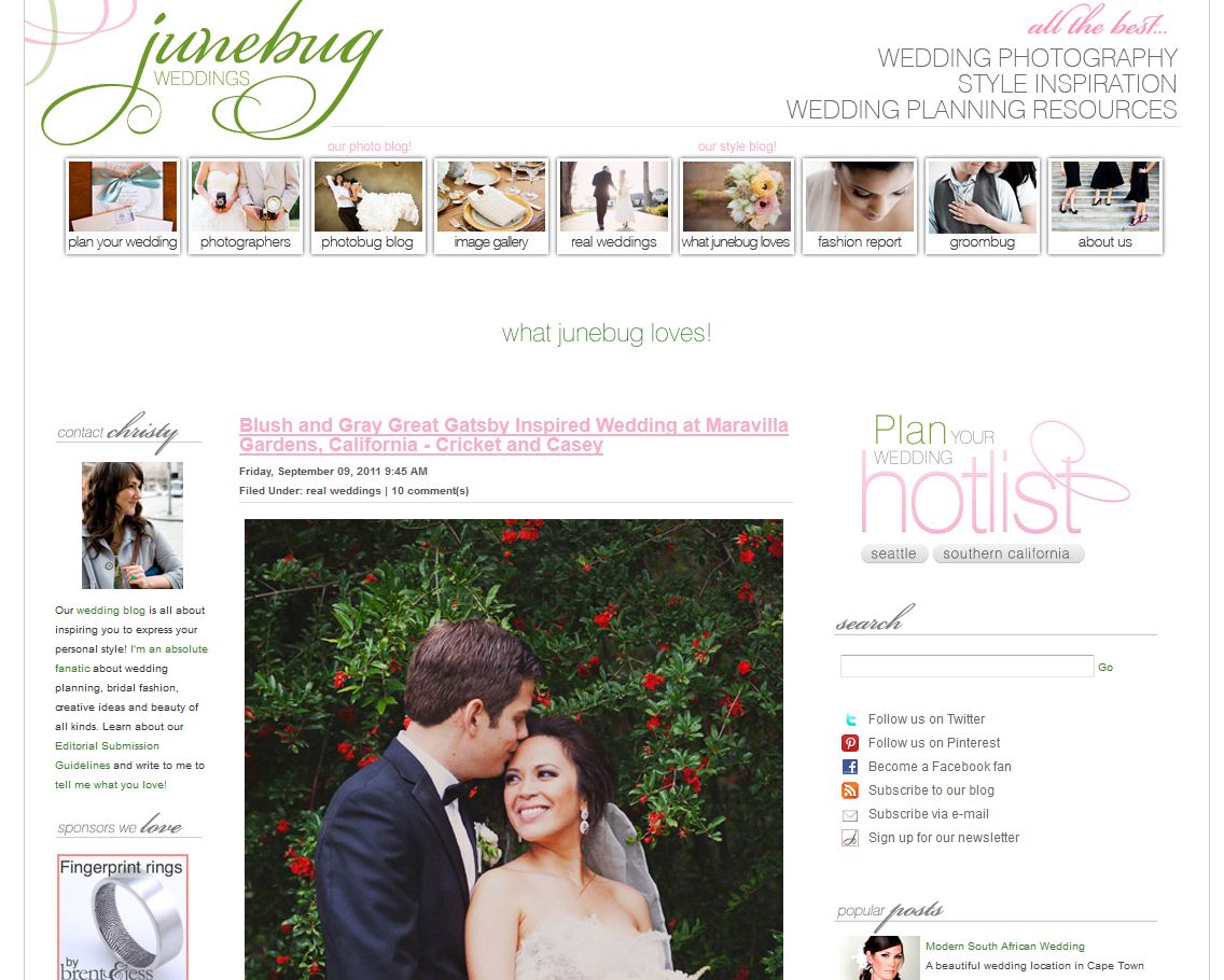 Sterling Engagements | THE Blog: Sterling Buzz: Featured on Junebug ...
