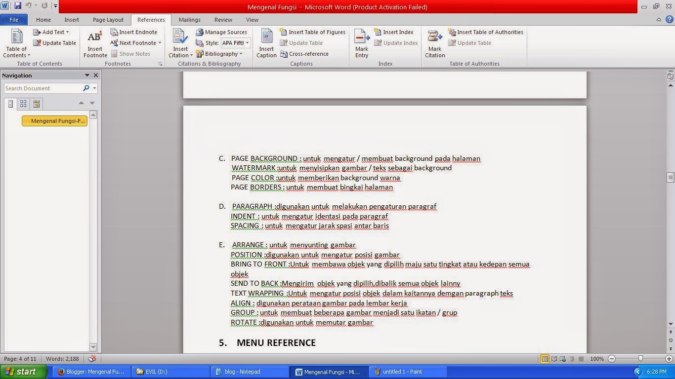 Mengenal Fungsi-Fungsi Menu Pada Ms Word : Menu - menu pada microsoft ...
