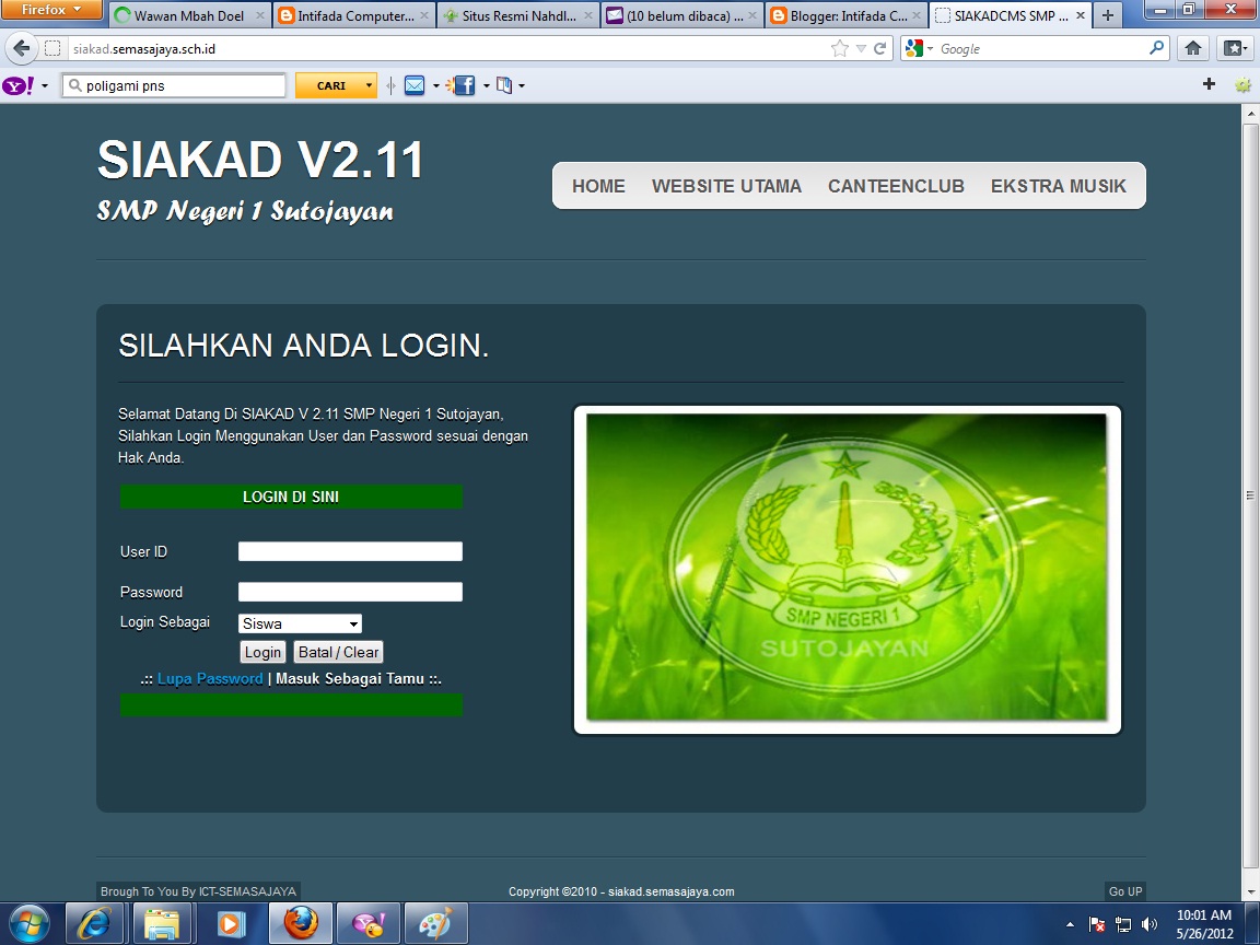 Intifada Computer Lodoyo: SOFTWARE SYSTEM ADMINISTRASI AKADEMIK SEKOLAH ...