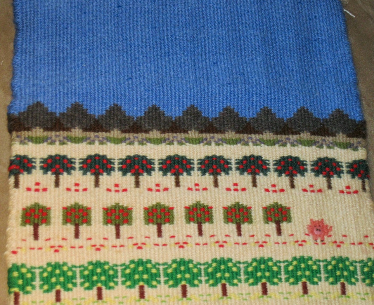 Fiber pixels: Orchard #2 in Boundweave