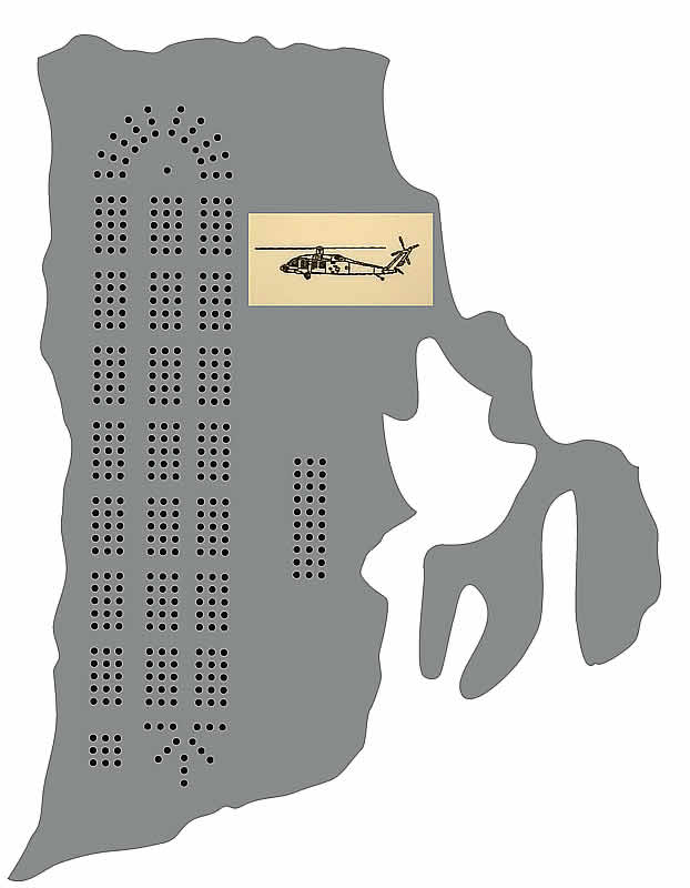 Splinters Woodworks: Custom Rhode Island Shaped Cribbage Board