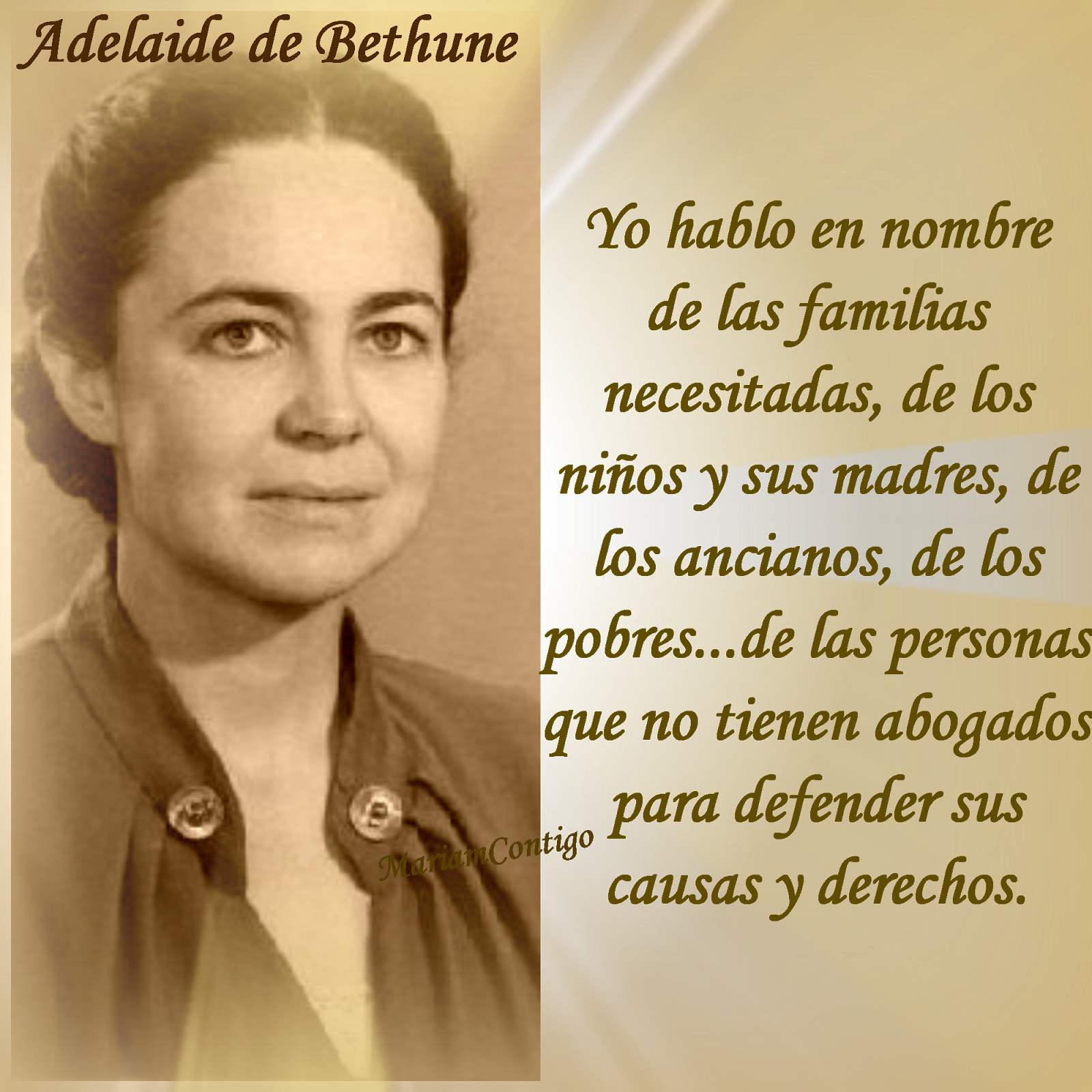 MARIA REINA Y SEÑORA POR SIEMPRE: ADELAIDE DE BETHUNE
