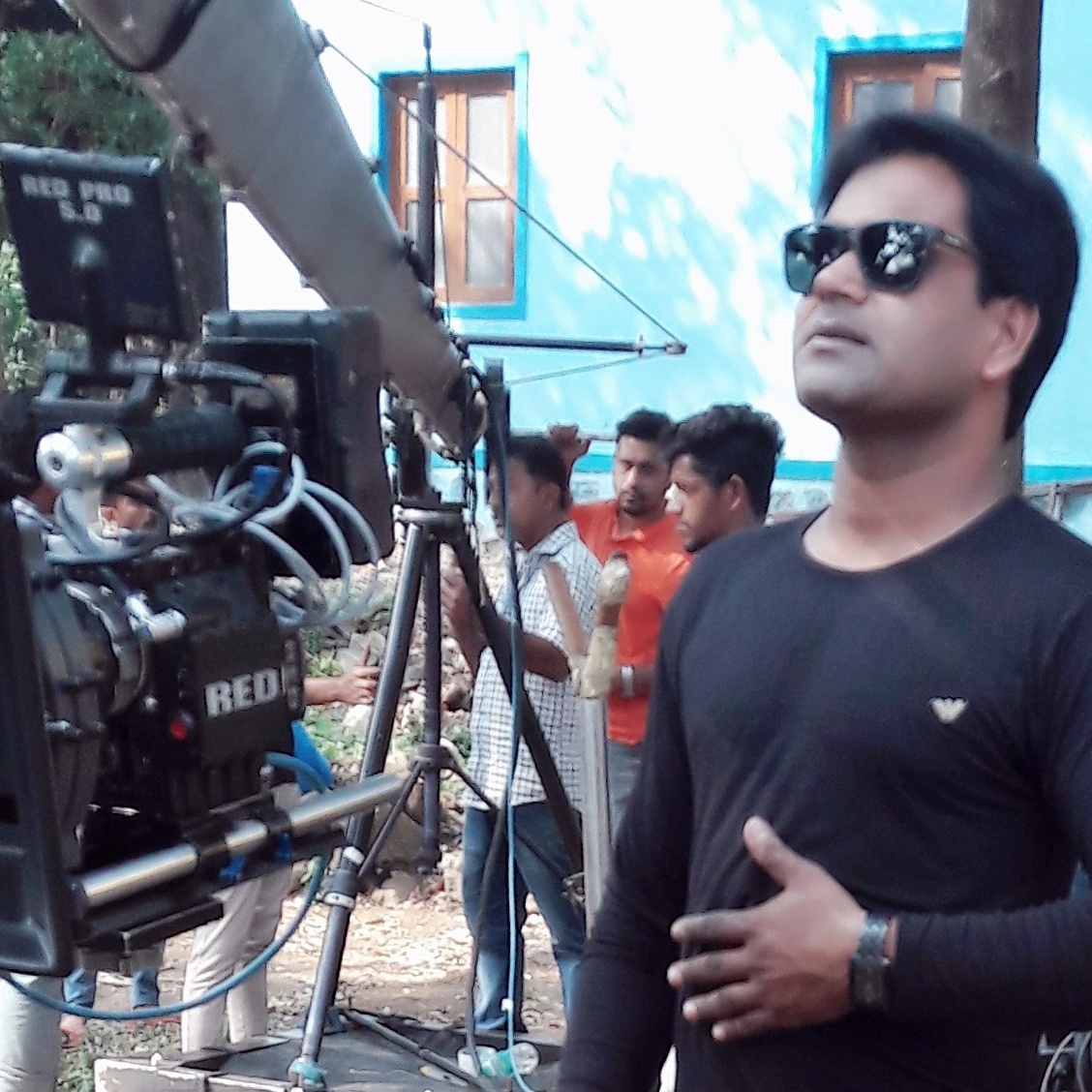 Suraj raj actor with bhojpuri movie director