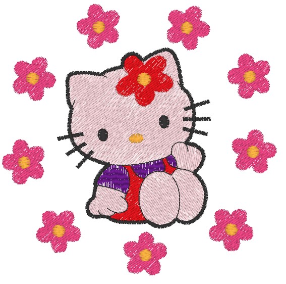 La flor de la Hello Kitty - Imagui