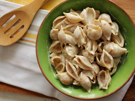 Home Skillet - Cooking Blog: Whole Wheat Shells with Four Cheeses