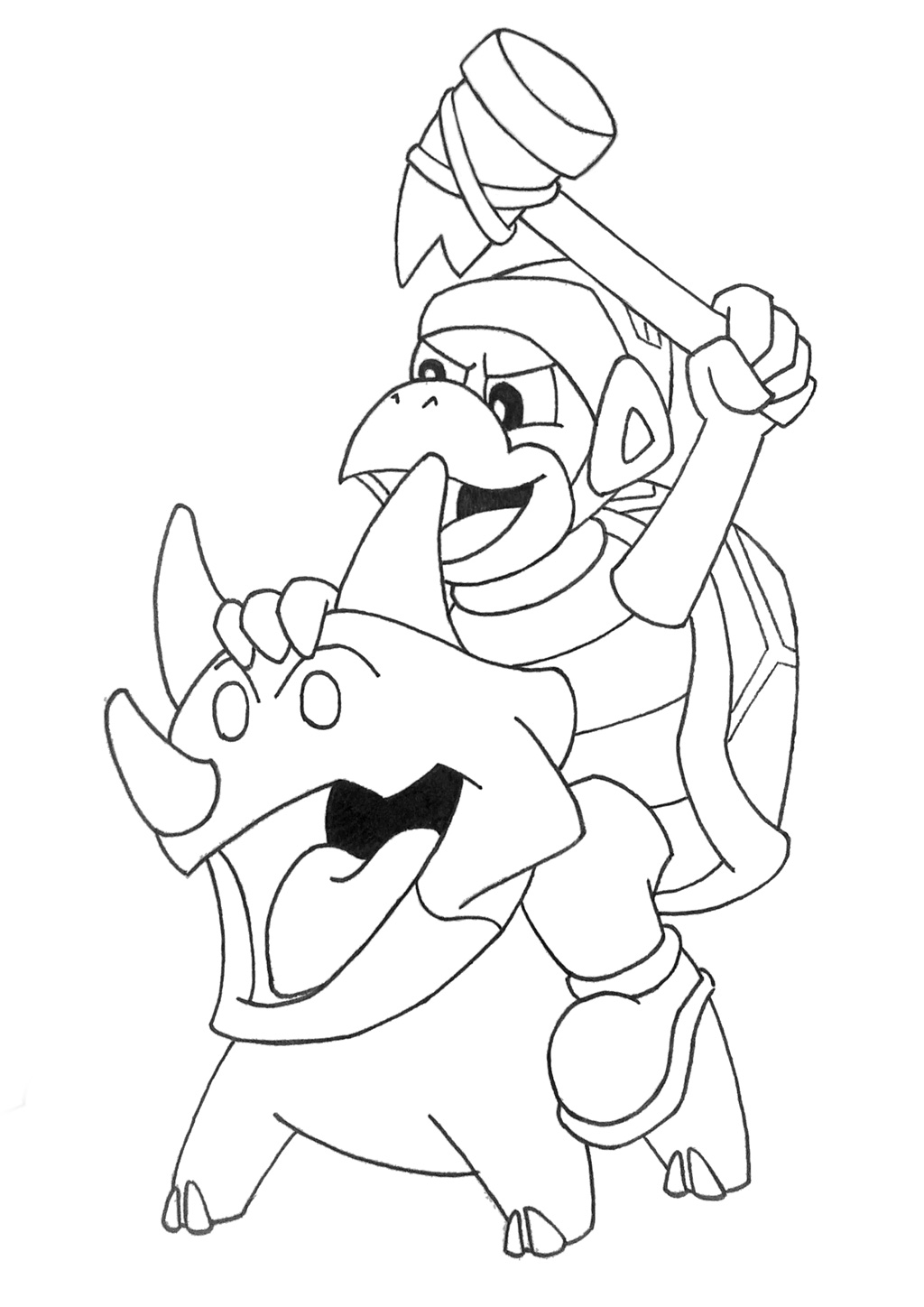 Hammer Bro Coloring Pages
