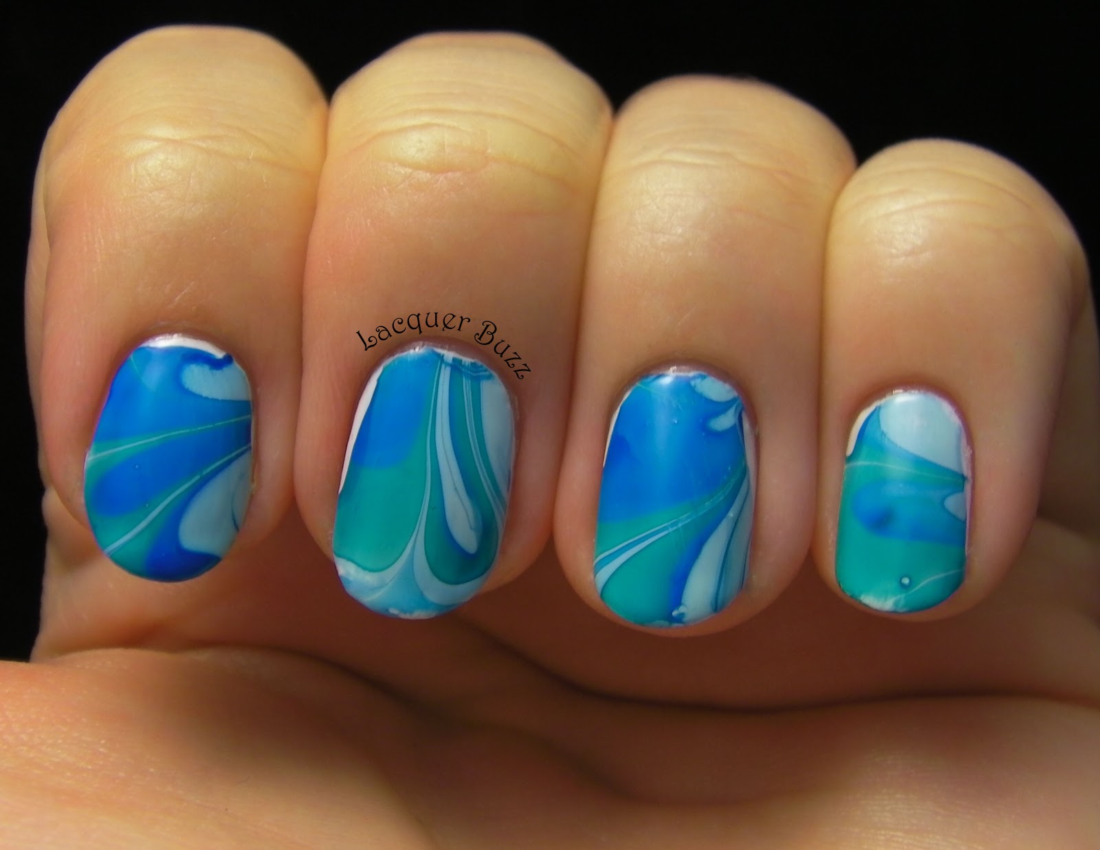 Lacquer Buzz: My first successful water marble