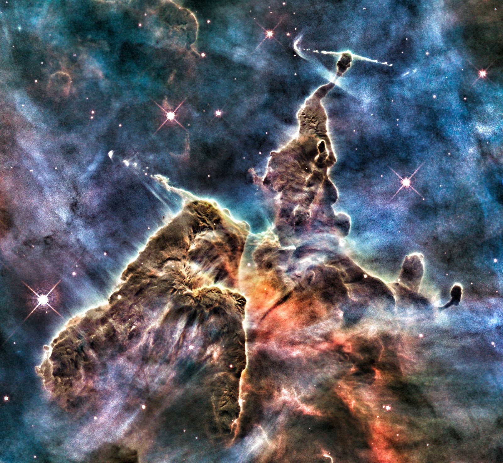 Mystic Mountain (region in the Carina Nebula) | Earth Blog