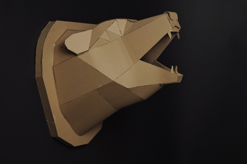 How to Recycle: Recycled Cardboard Wall Trophies