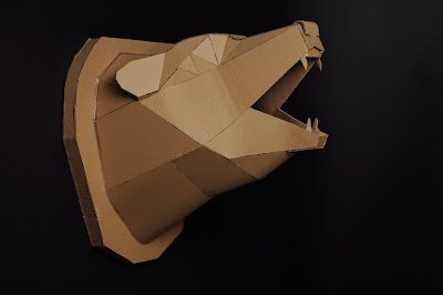 How to Recycle: Recycled Cardboard Wall Trophies