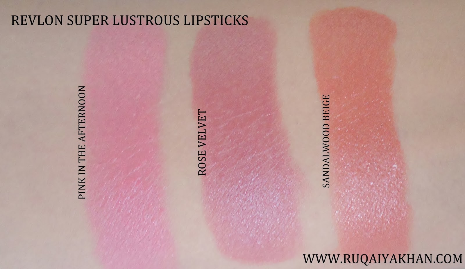 Revlon Super Lustrous Lipstick Rose Velvet Swatch