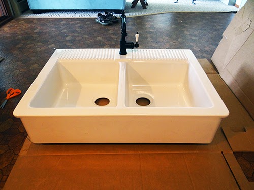 One Project at a Time - DIY Blog: Installing an Ikea Domsjo Sink in a ...