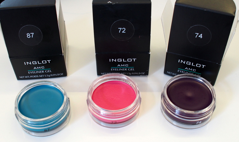 Bones And Lilies: Inglot Gel Liners Swatches