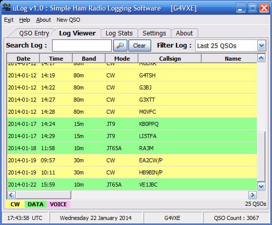 uLog - a new, simple logging program from M0PZT • AmateurRadio.com