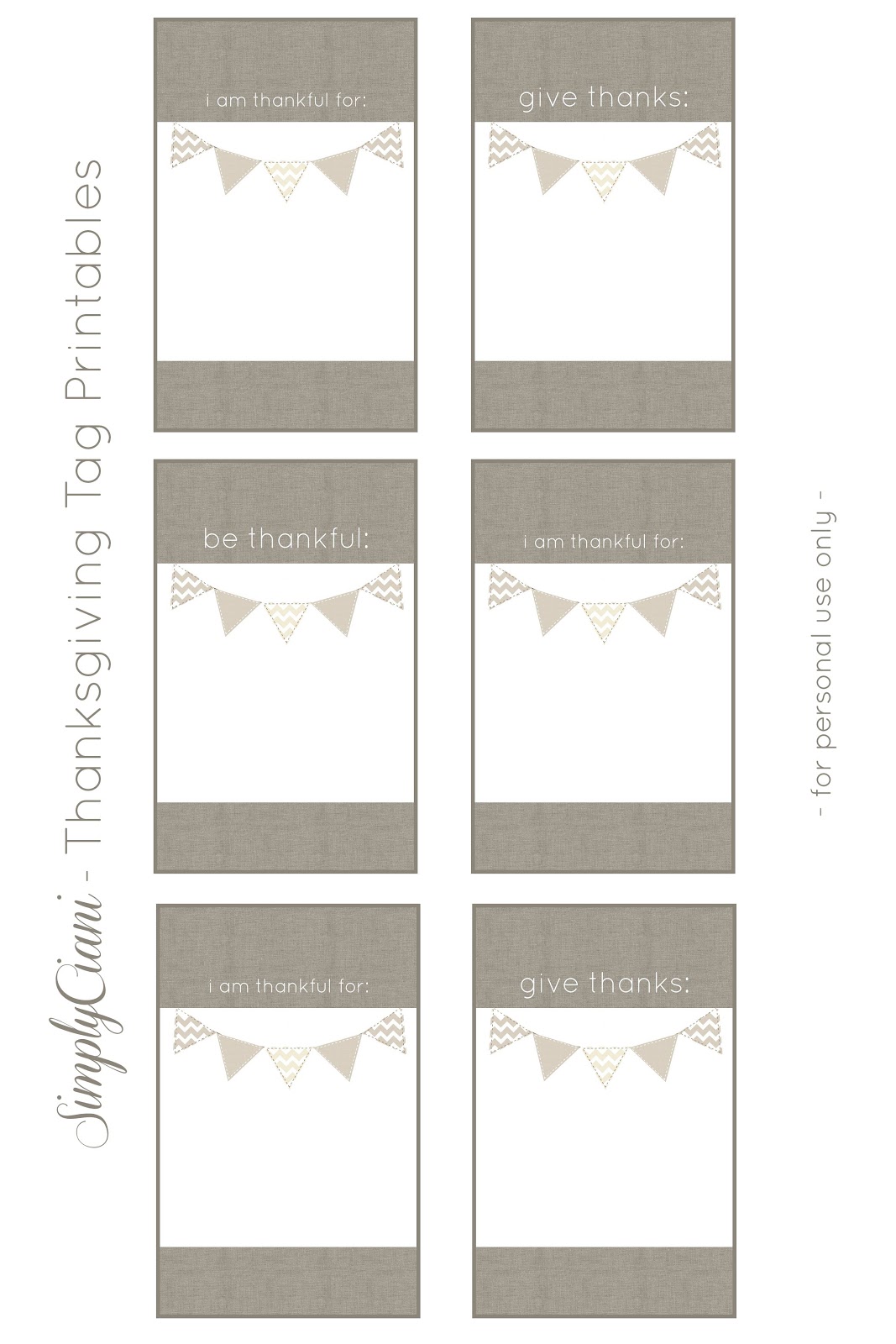 Give Thanks - Free Printables | Simply Ciani