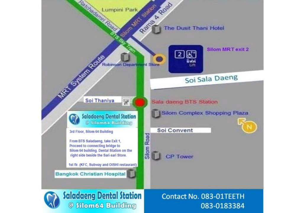 Saladaeng Dental Station: Our Clinic Map