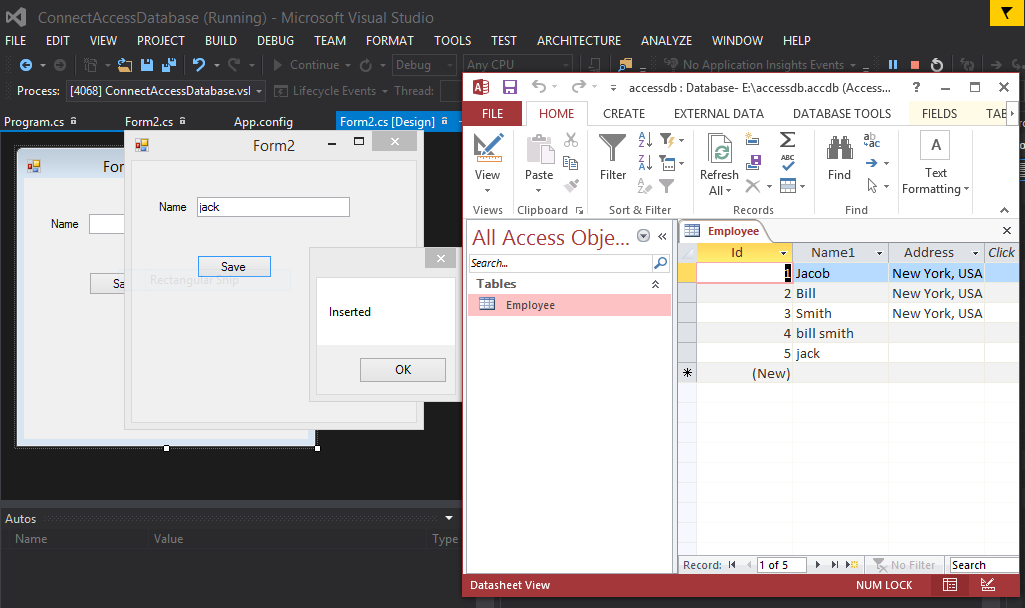 How to insert item into MS-access database using windows form c# How to insert item into MS-access database using windows form c#