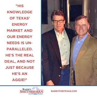 Texas Conservative Republican News: Gov. Rick Perry: Barry Smitherman ...