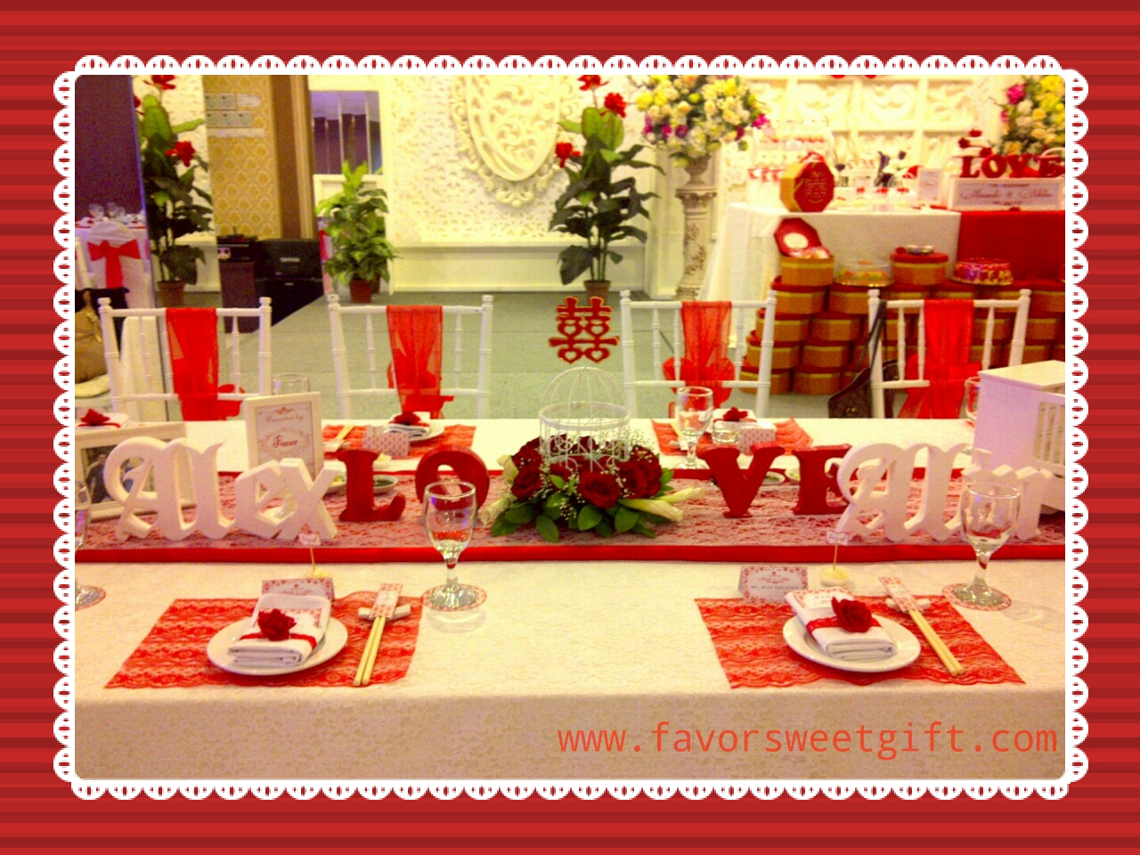 FAVOR SWEET CORNER & GIFT: Engagement Sweet Corner and Table Setting ...