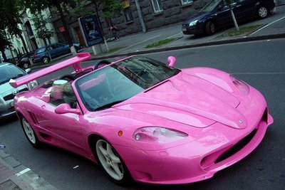 Carro da pantera cor de rosa ~ JJ CARROS