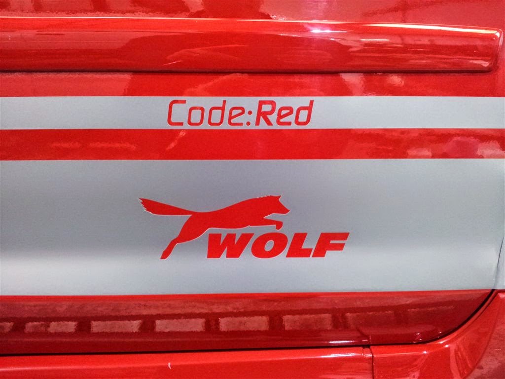 The Green I Signs Blog: Ford Focus ST Code Red Wolf car graphics ...
