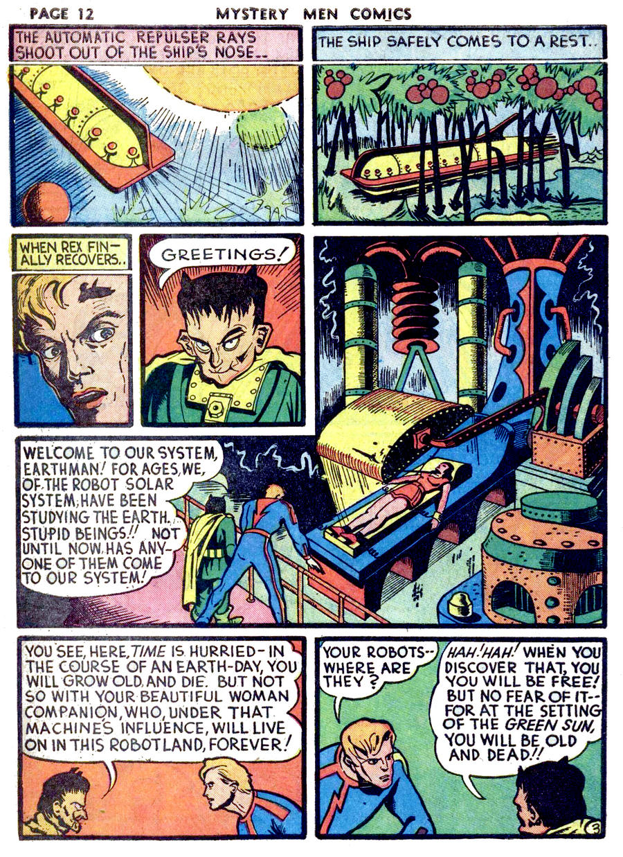 Pappy's Golden Age Comics Blogzine: Number 2140: Young-old-young Rex Dexter