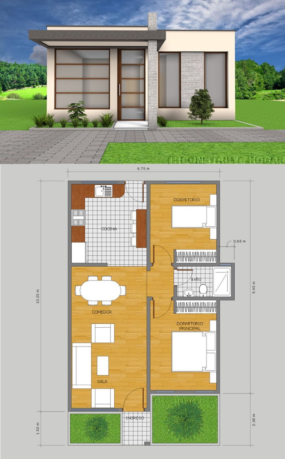 Planos de casas pequeñas - opciones de planificación y diseño - Plaza ...