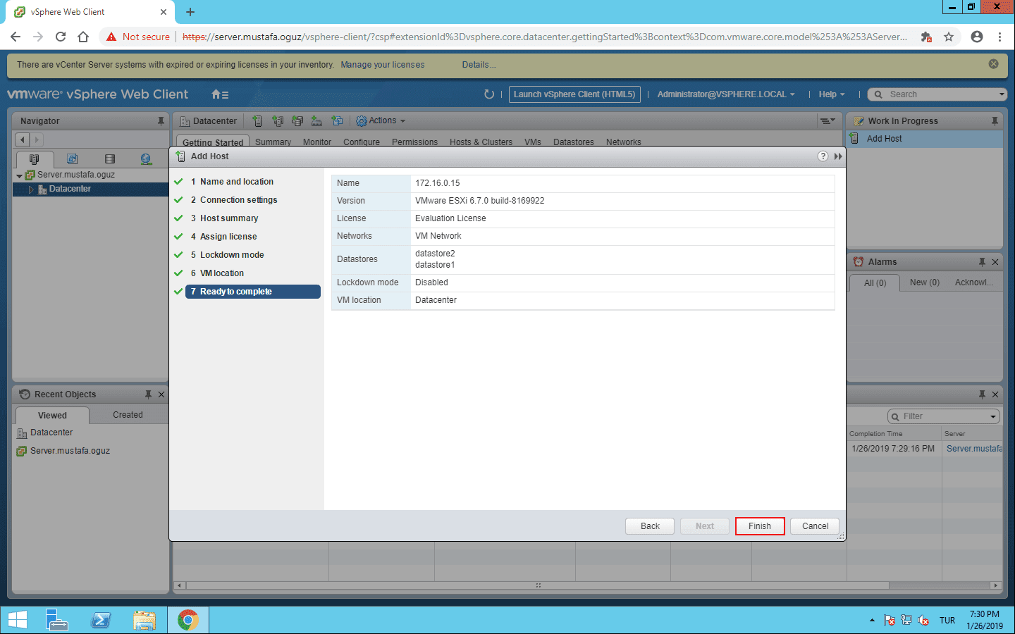 Vmware vCenter ve Vsphere Client Kurulumu - Mustafa Sabri OĞUZ