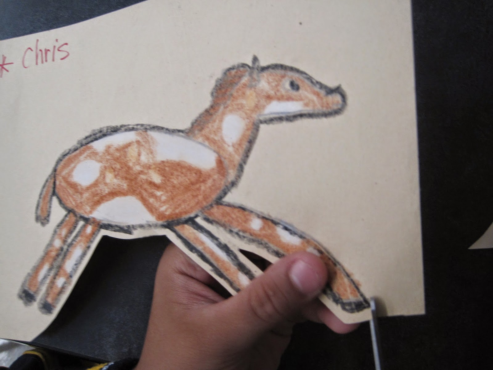 Zilker Elementary Art Class: Third Grade Prehistoric Cave Art