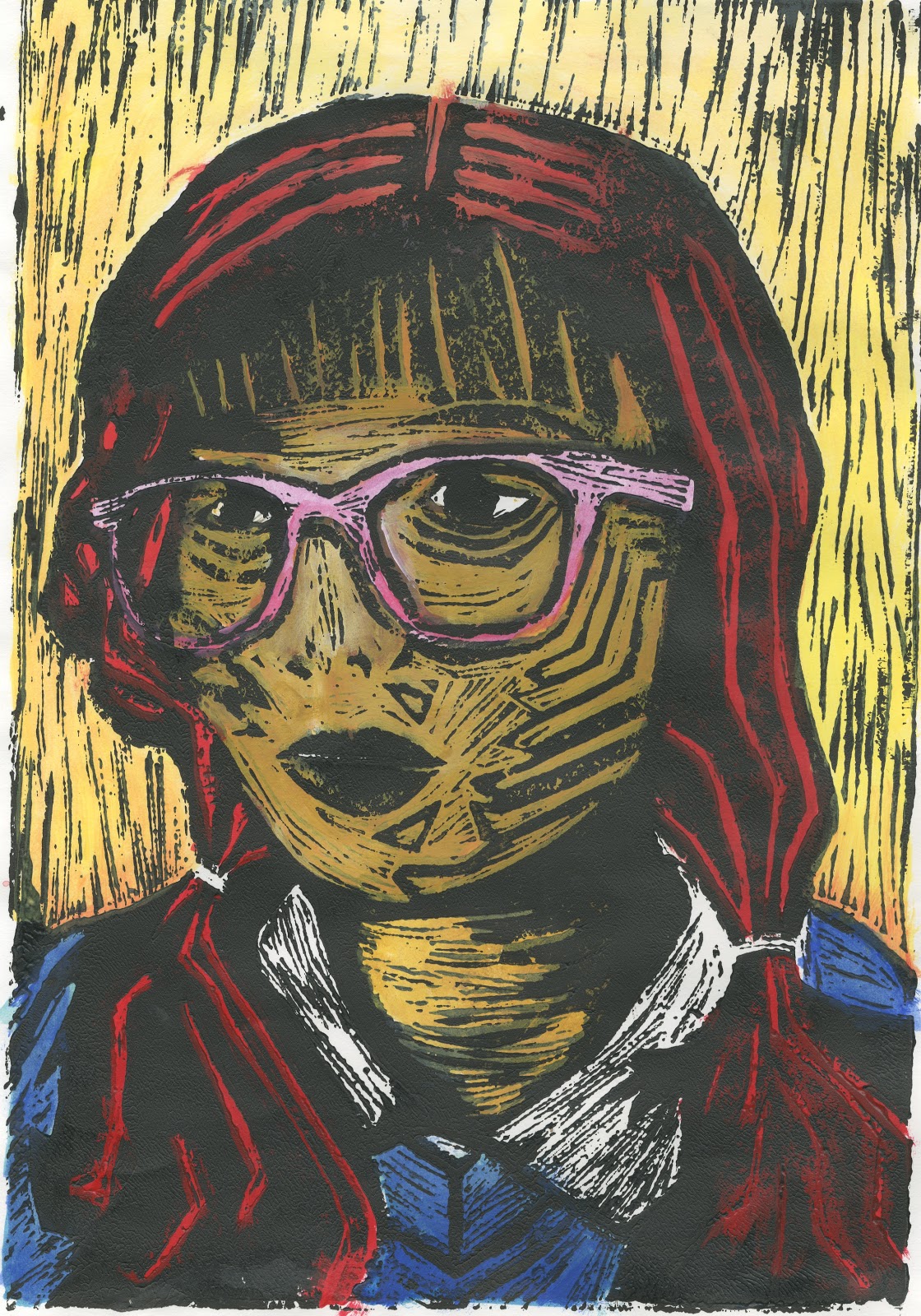 My Teaching Sketchbook: German Expressionist Lino Printing Grade 9