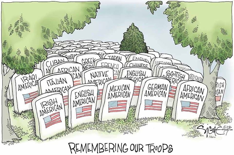 Mystery Fanfare: Cartoon of the Day: Remembering Our Troops