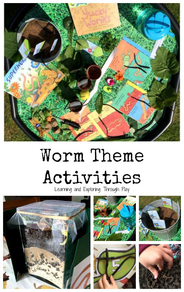 Learning and Exploring Through Play: Worm Theme Activities