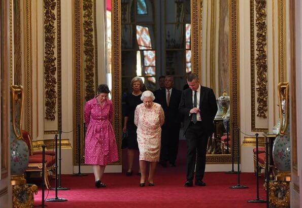 Queen Elizabeth opened the exhibition 'Queen Victoria's Palace'